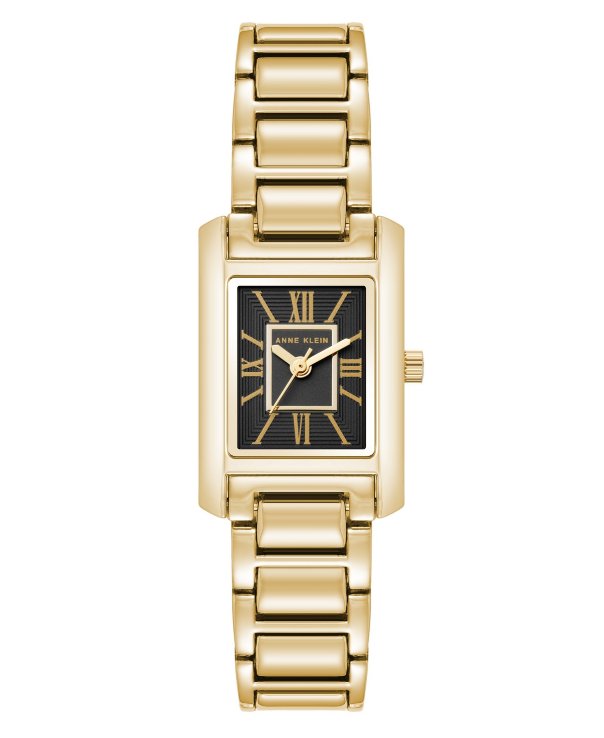 Click here for Anne Klein Womens Quartz Rectangle Gold-Tone Alloy... prices