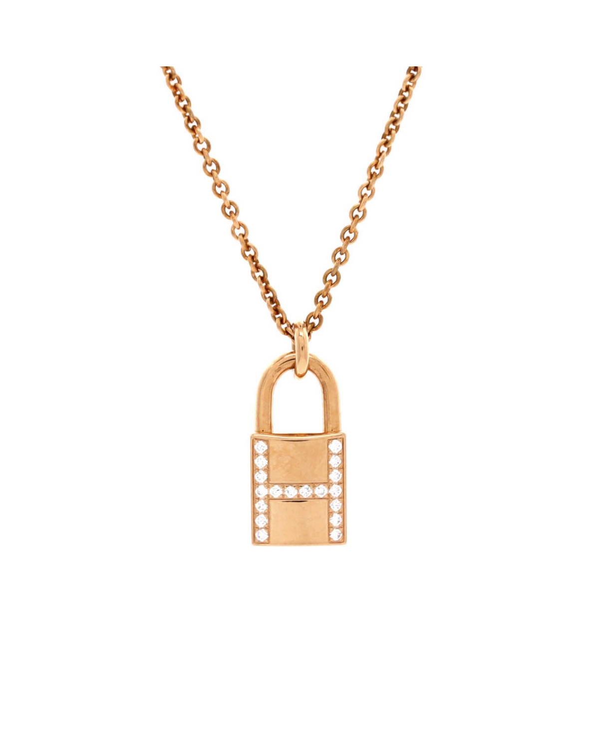 Click here for Pre-Owned HERMES Amulettes Cadenas Pendant Necklac... prices