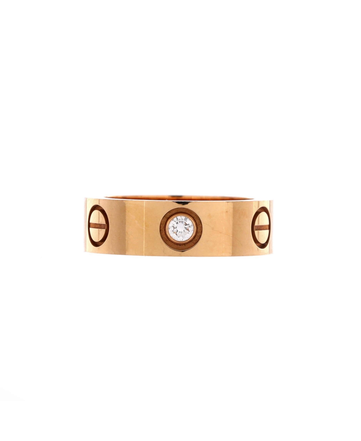 Click here for Pre-Owned Cartier Love 3 Diamonds Band Ring - 18k... prices