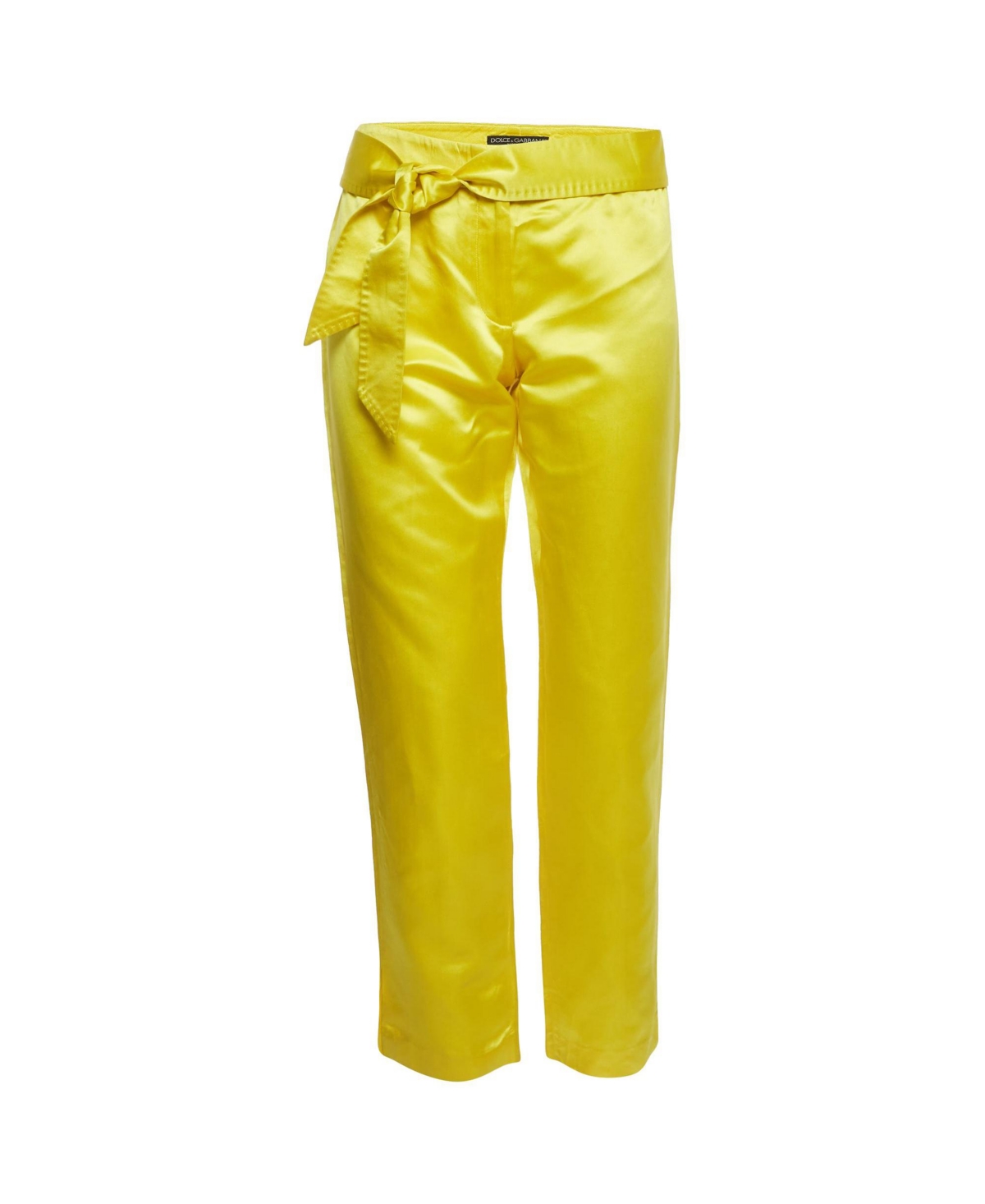 Click here for Pre-Owned Dolce & Gabbana Womens Satin Belted Trou... prices