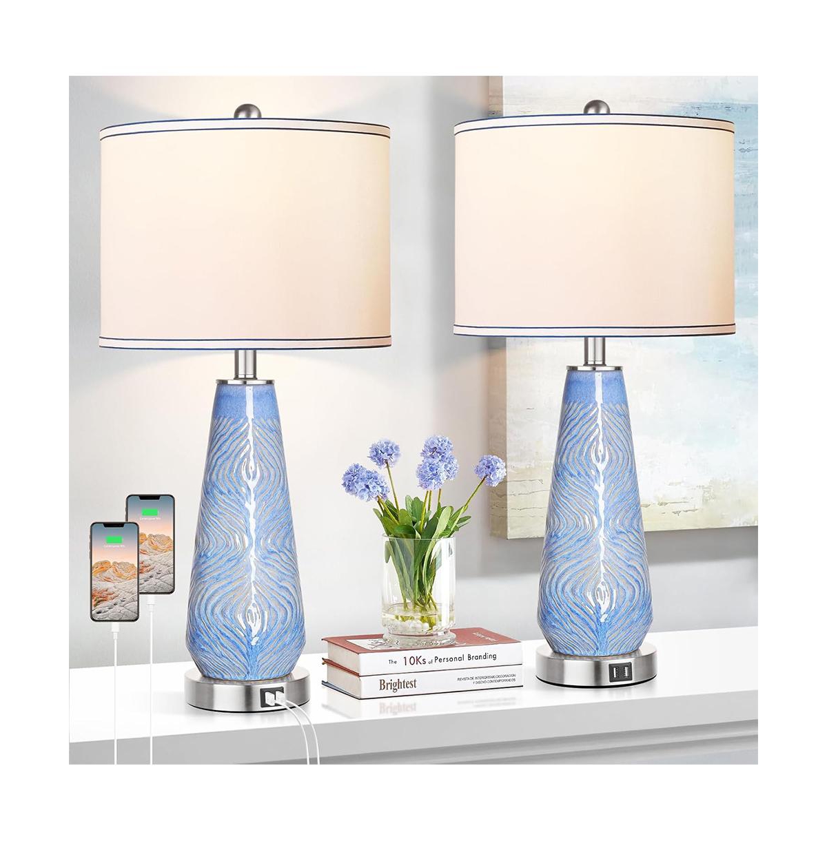Click here for Sofucor 27-inch Modern Table Lamp Set of 2 Touch C... prices