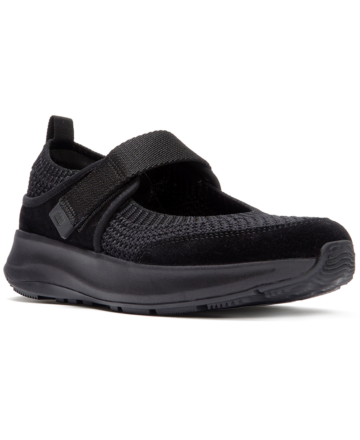Click here for FitFlop Womens F-Mode Flow Knit Suede Mary Jane Al... prices