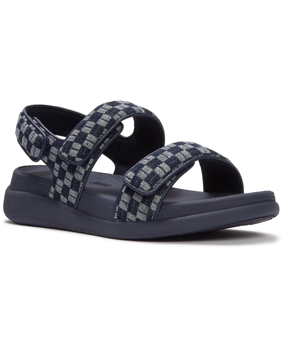 Click here for FitFlop Womens F-Mode Go Checkerboard Round Toe Sa... prices