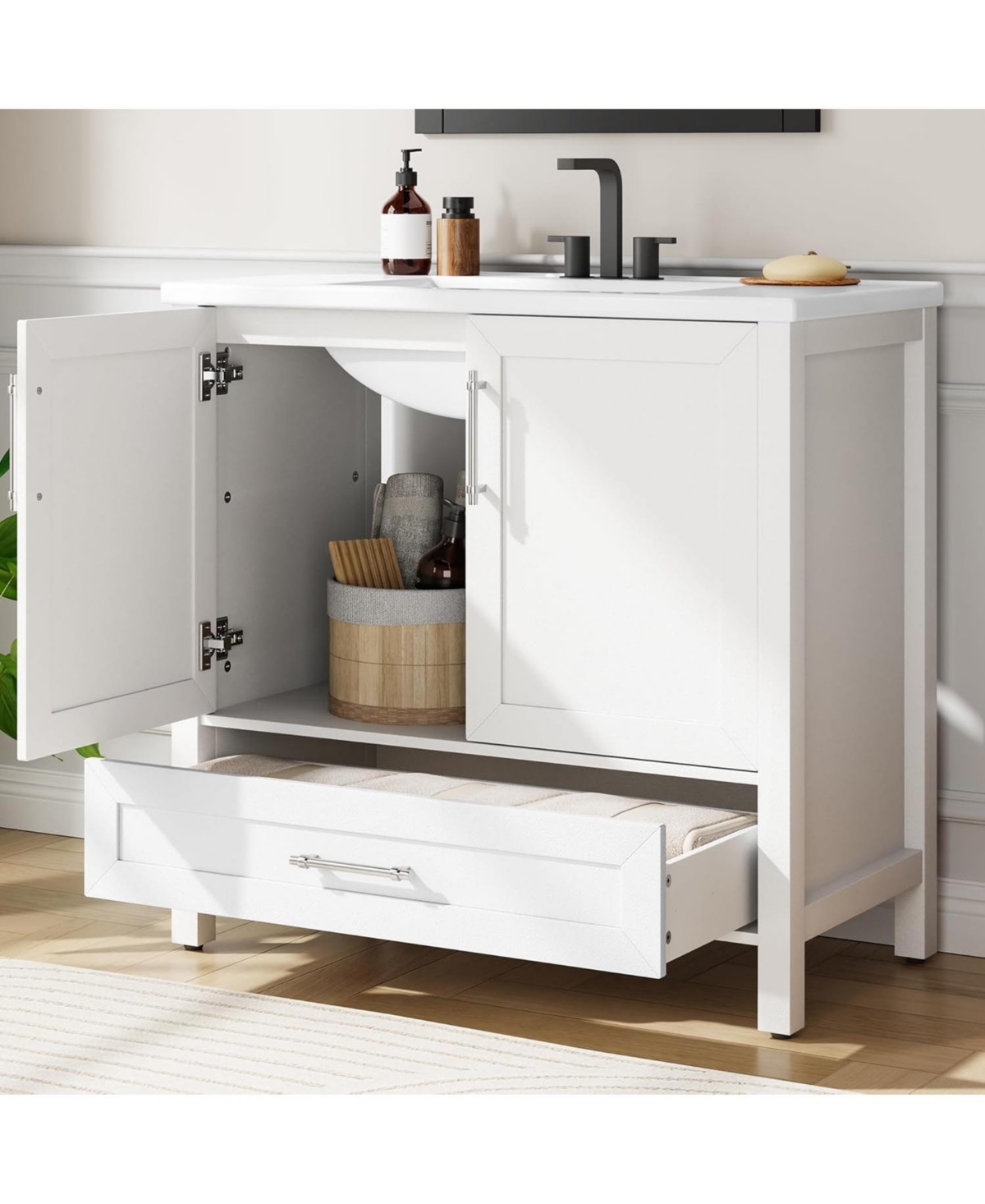 Click here for gaomon 36 Bathroom Vanity with Sink  Vintage Bathr... prices