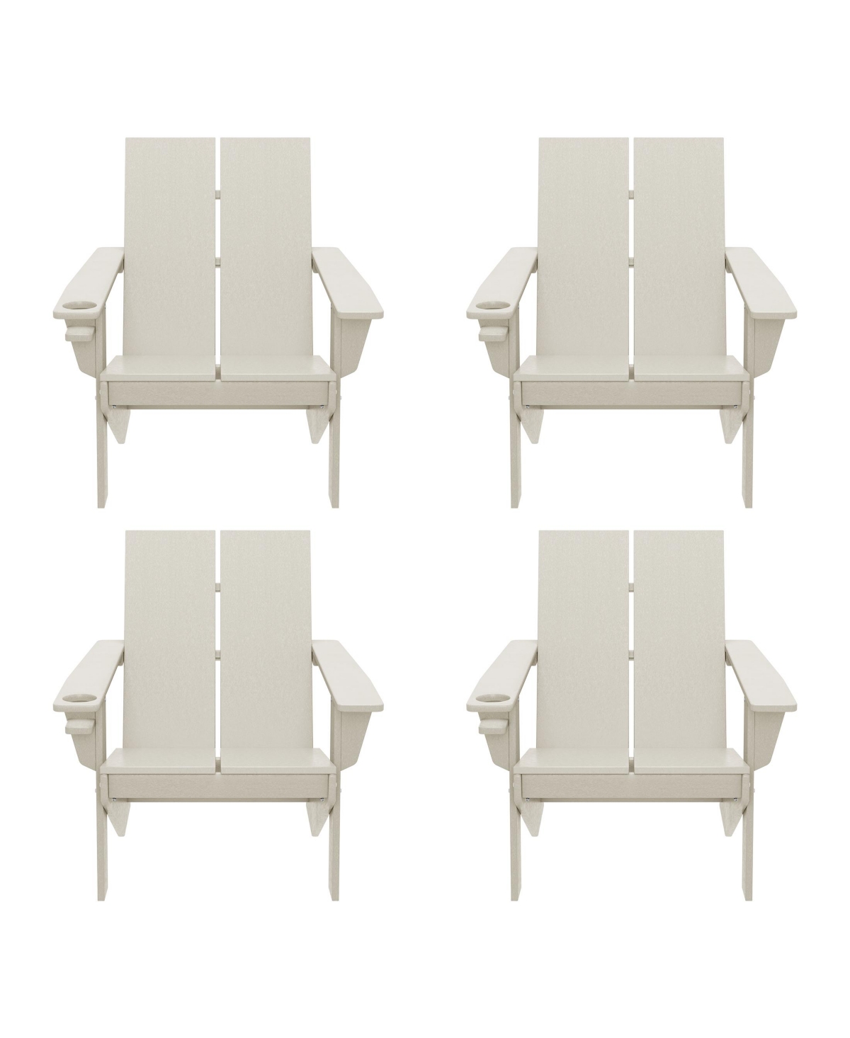 Click here for Outdoor Hdpe Modern Adirondack Chair with Cup Hold... prices