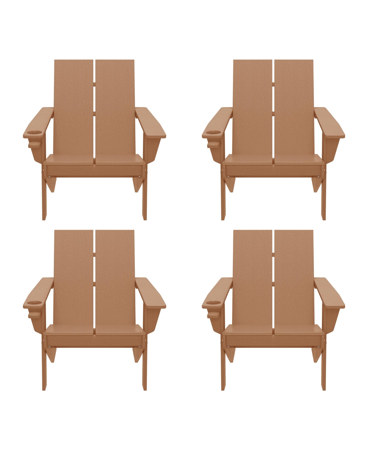 Click here for Outdoor Hdpe Modern Adirondack Chair with Cup Hold... prices