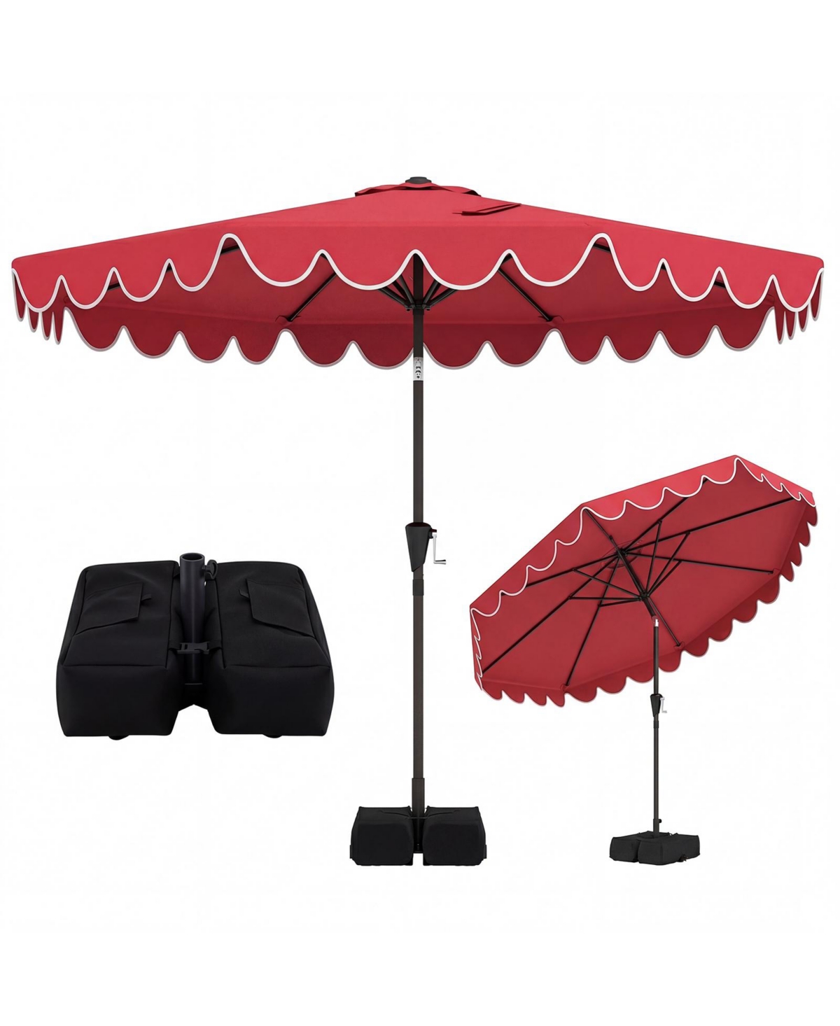 Click here for Gymax 10 Feet Outdoor Umbrella With Weighted Base... prices