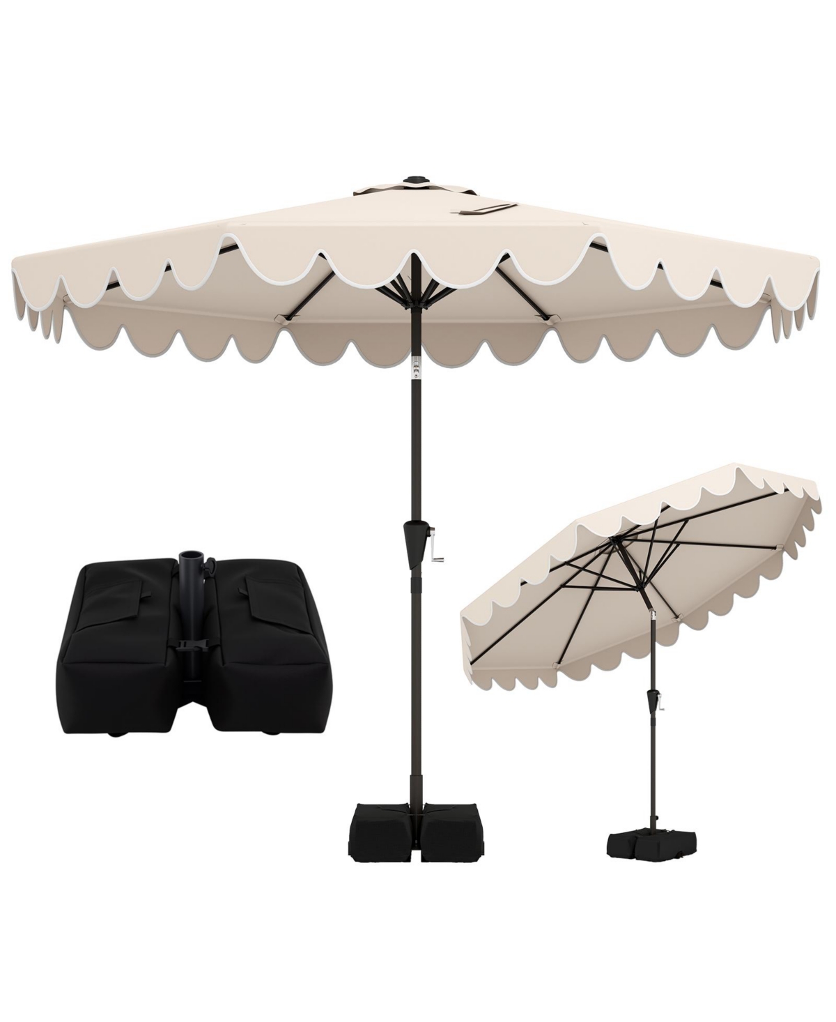 Click here for Gymax 10 Feet Outdoor Umbrella With Weighted Base... prices