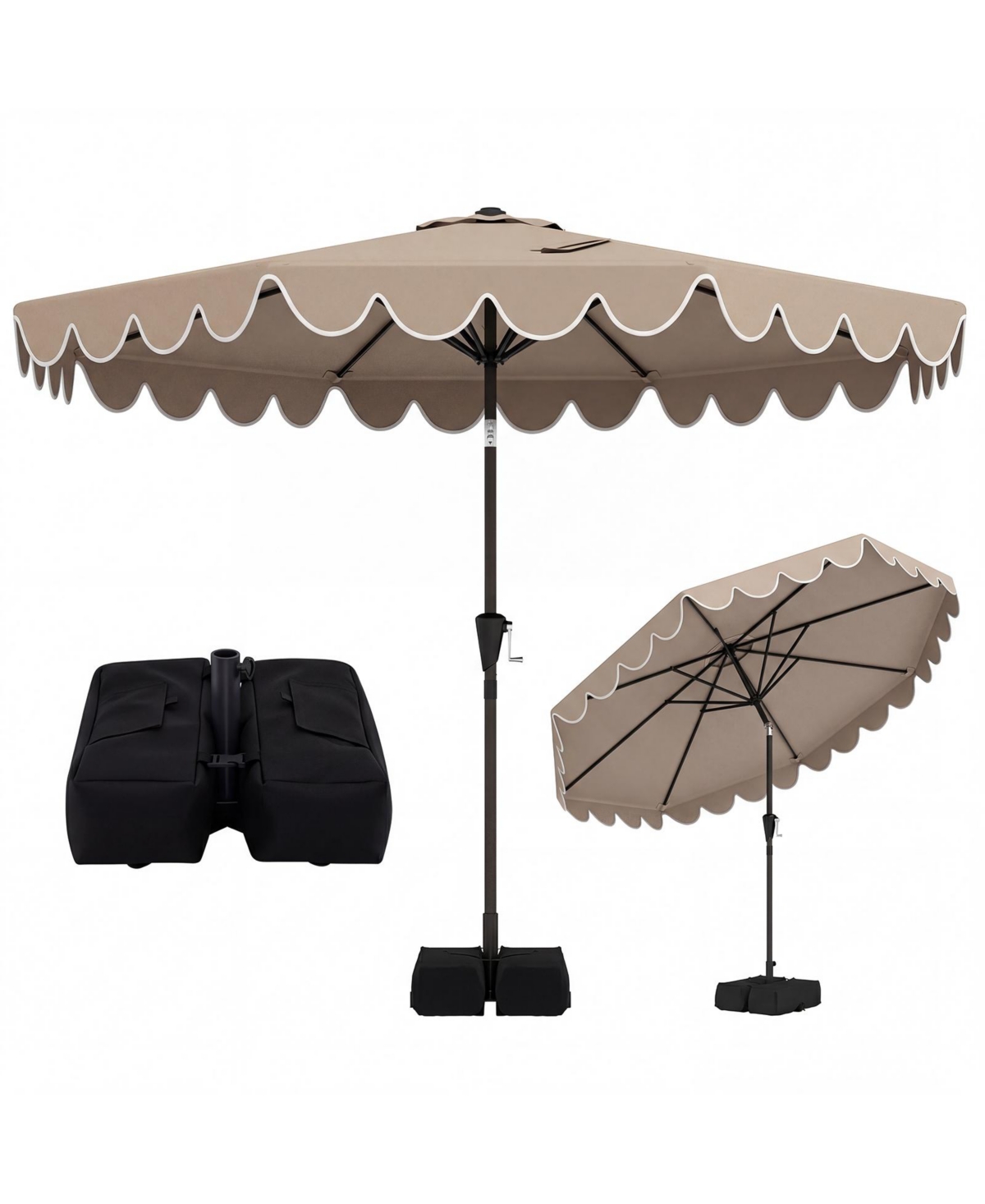 Click here for Gymax 10 Feet Outdoor Umbrella With Weighted Base... prices