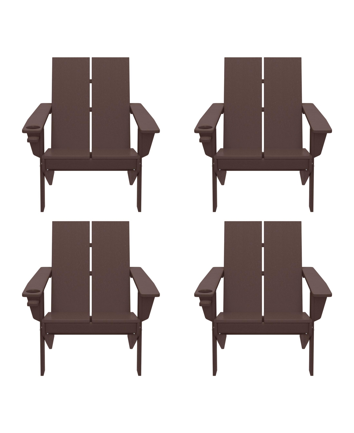 Click here for Outdoor Hdpe Modern Adirondack Chair with Cup Hold... prices