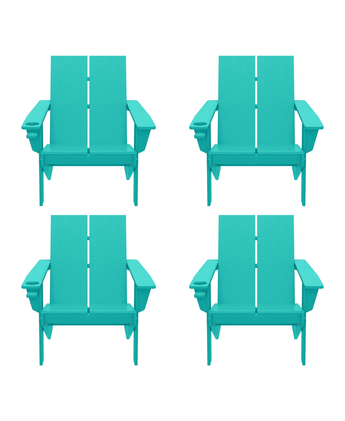 Click here for Outdoor Hdpe Modern Adirondack Chair with Cup Hold... prices