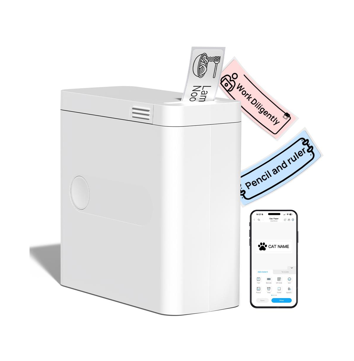 Click here for Swifint Bluetooth Mini Label Maker Machine  Rechar... prices