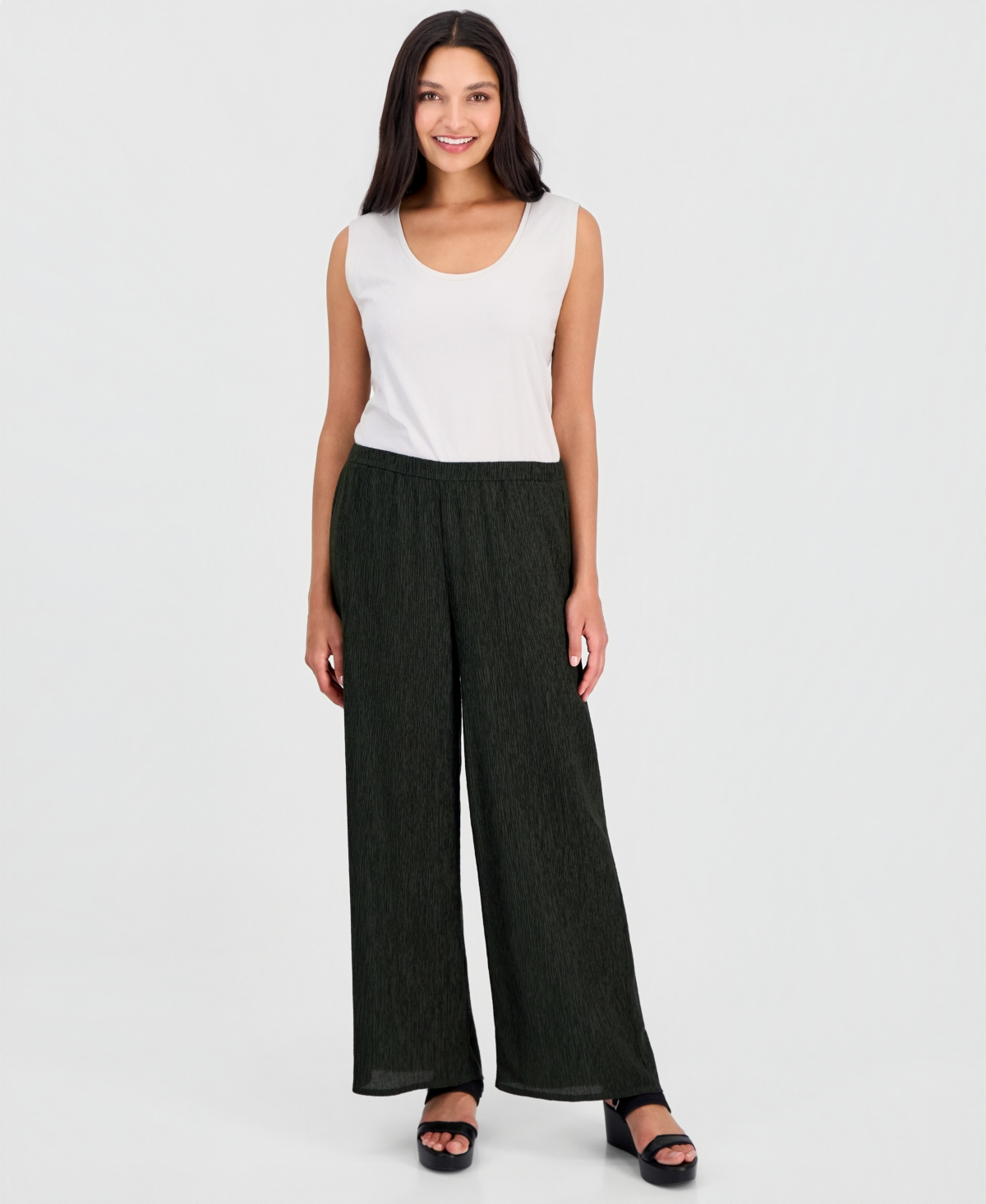 Click here for Eileen Fisher Womens Mid-Rise Ankle Length Pants... prices
