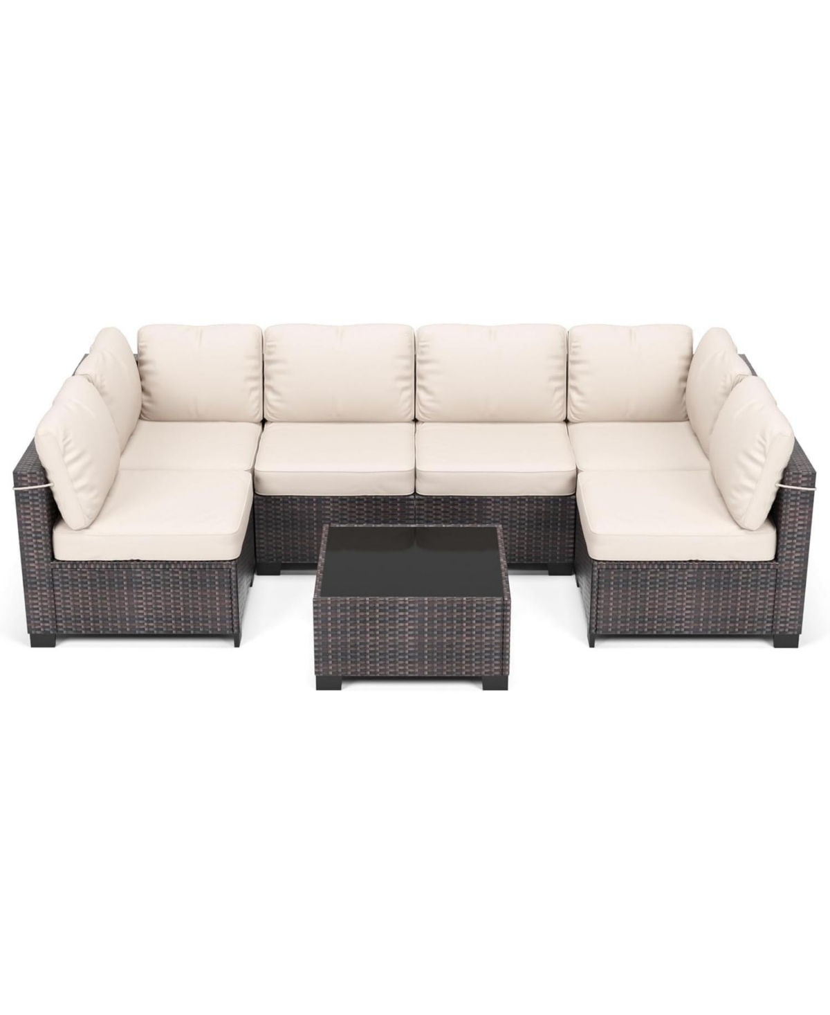 Click here for gaomon 7 Pieces Outdoor Patio Furniture Set  Ratta... prices