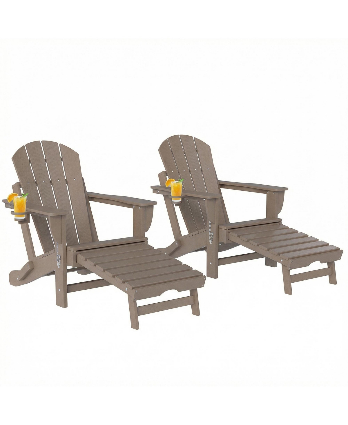 Click here for Outsunny Adirondack Chair Set of 2  Hdpe Fire Pit... prices