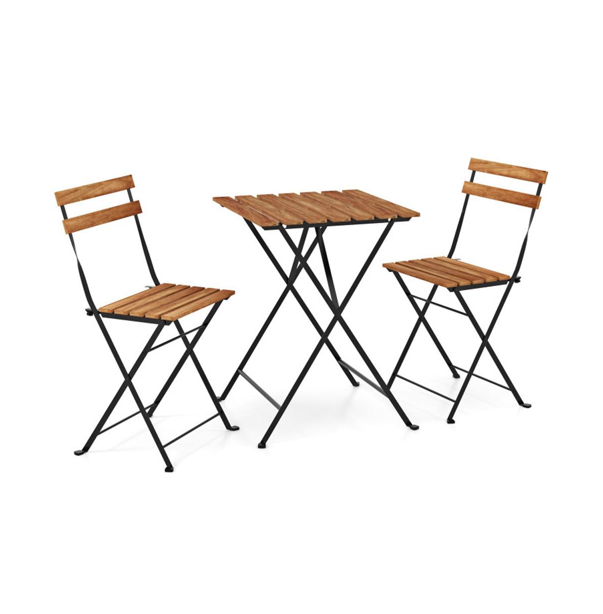 Click here for Boyel Living 3 Piece Patio Acacia Wood Bistro Set... prices