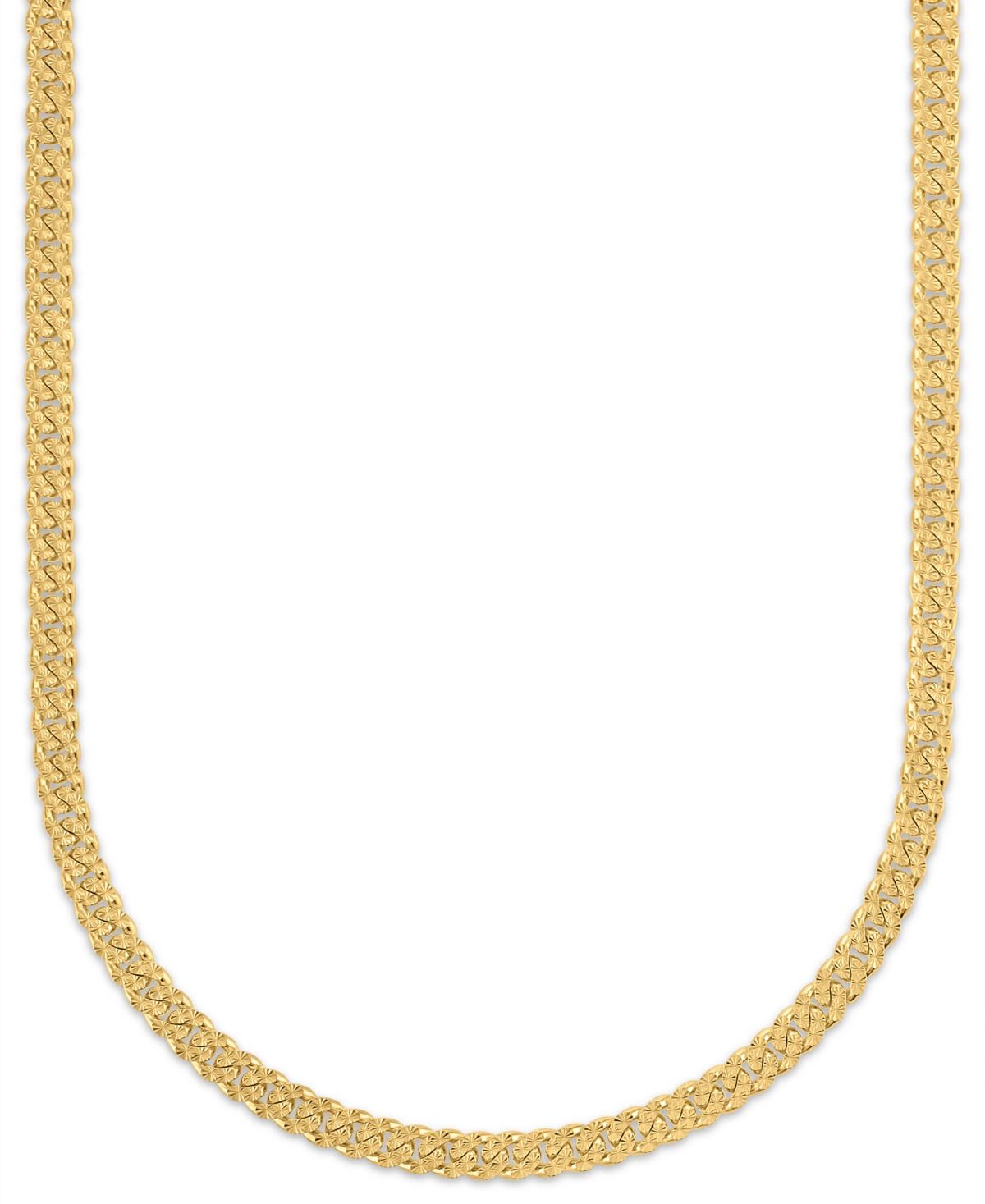 Click here for Macys Mens Starburst Diamond-Cut Cuban Link Chain... prices