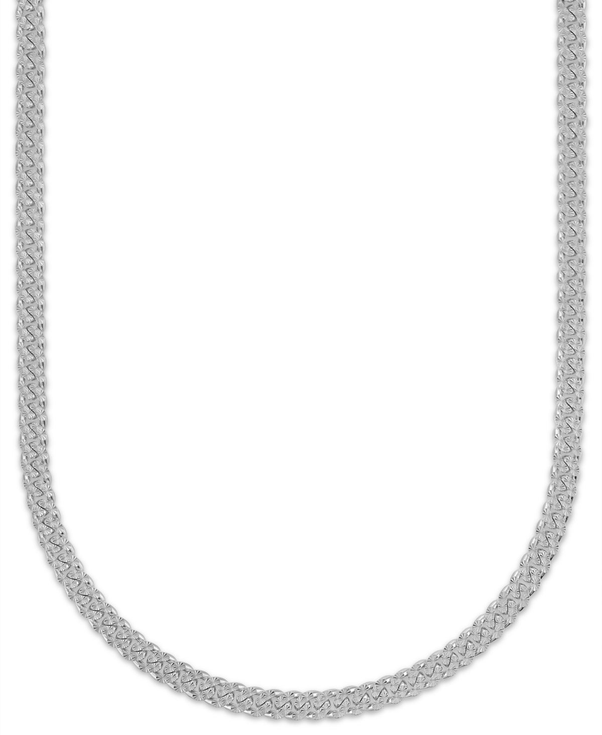 Click here for Macys Mens Starburst Diamond-Cut Cuban Link Chain... prices