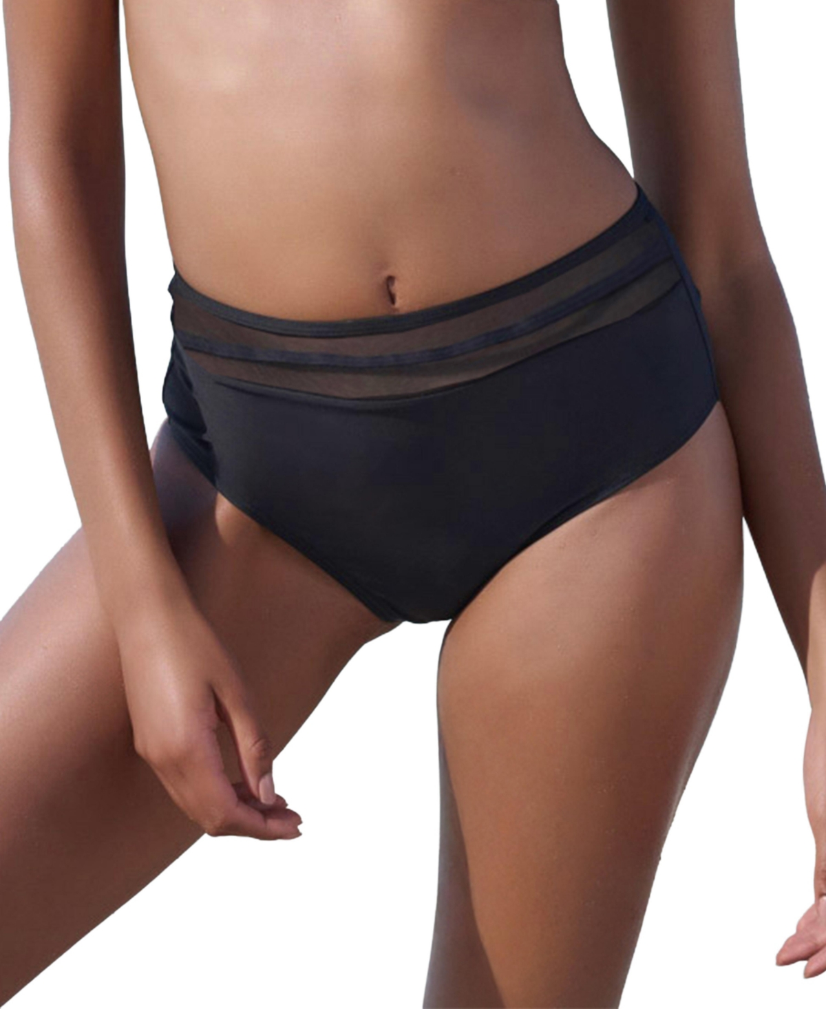 Click here for Lascana Womens High Waisted Mesh Bikini Swimsuit B... prices