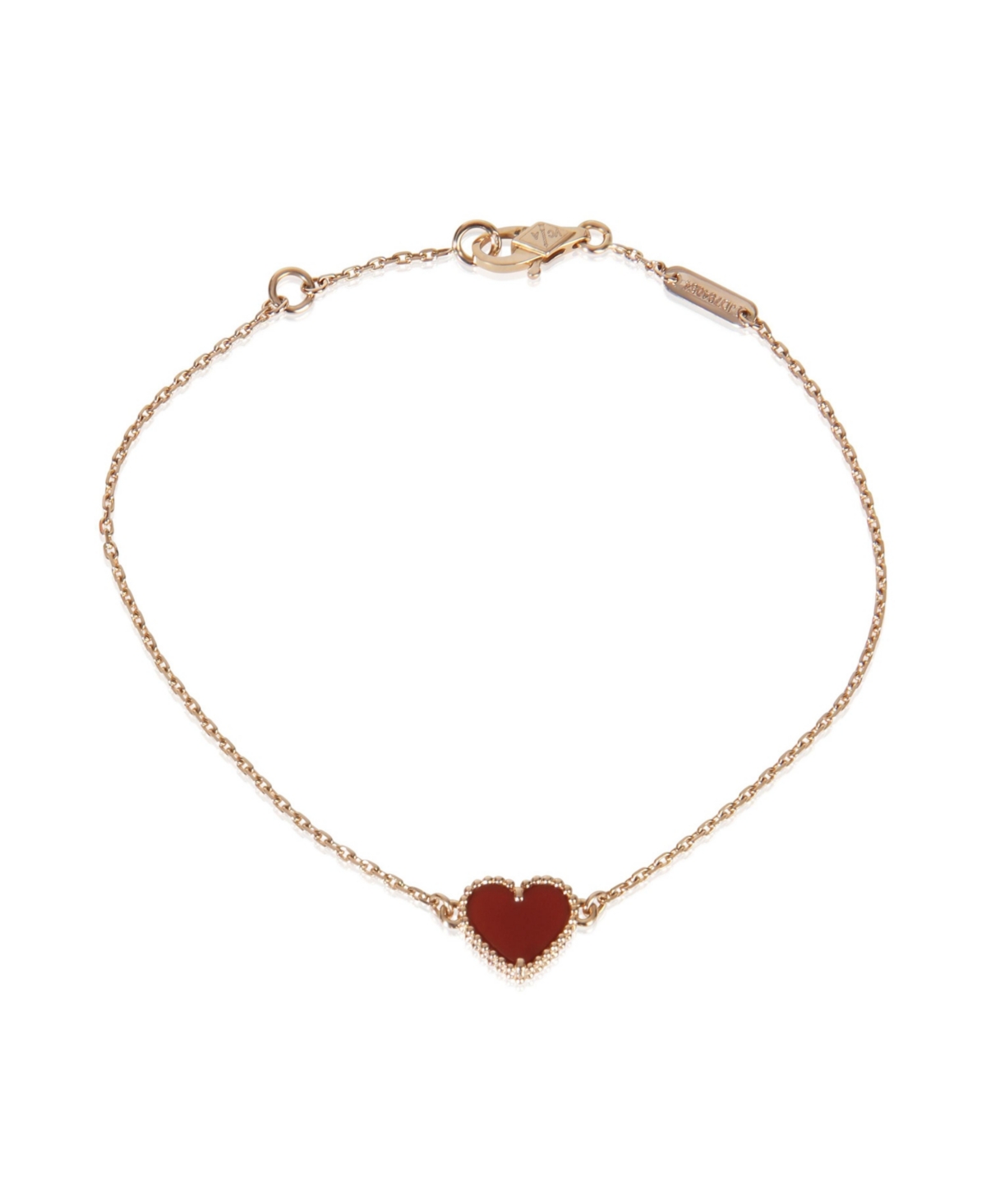 Click here for Pre-Owned Van Cleef & Arpels Rose Gold Carnelian S... prices