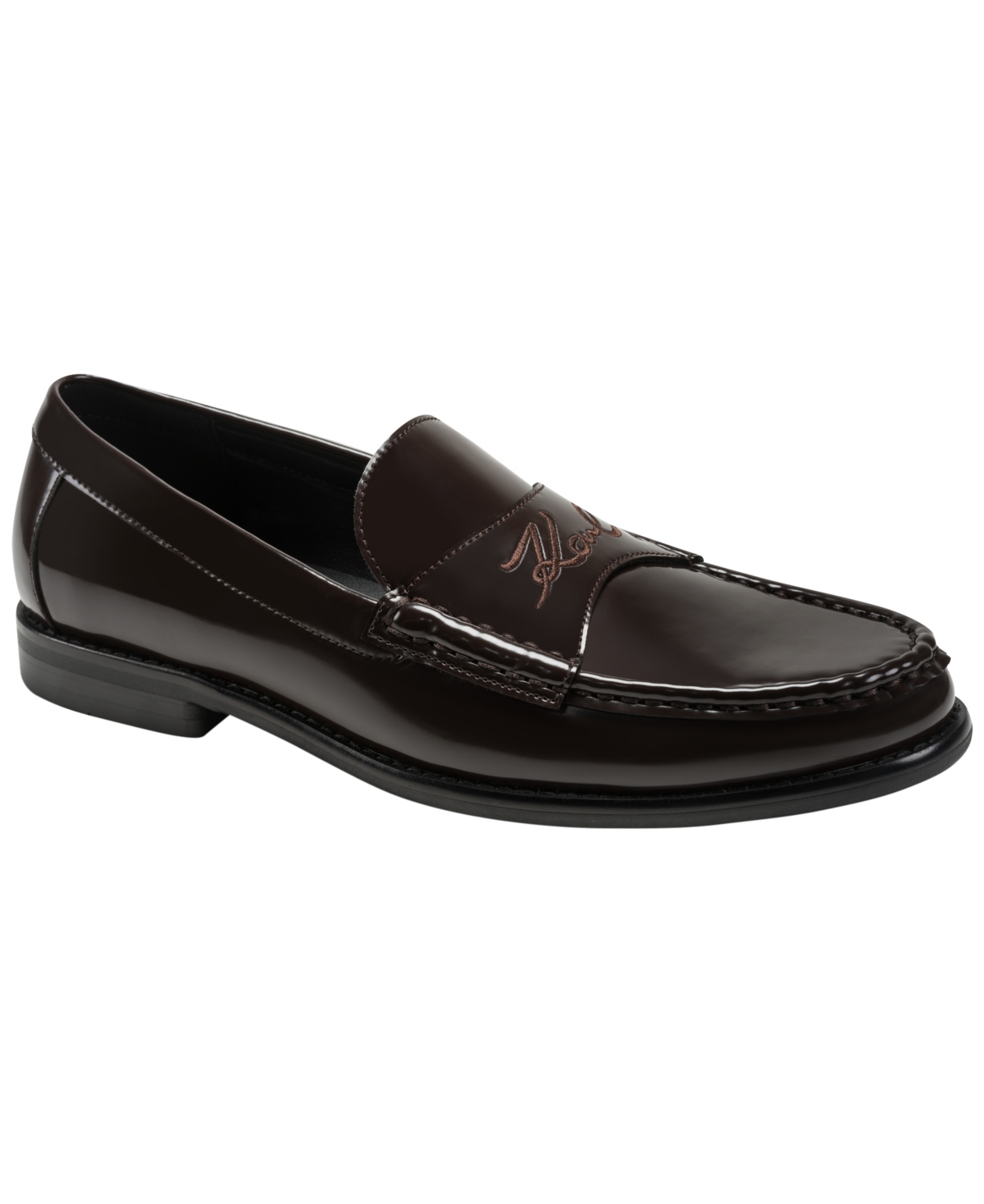 Click here for Karl Lagerfeld Mens Embroidered Logo Slip-On Loafe... prices