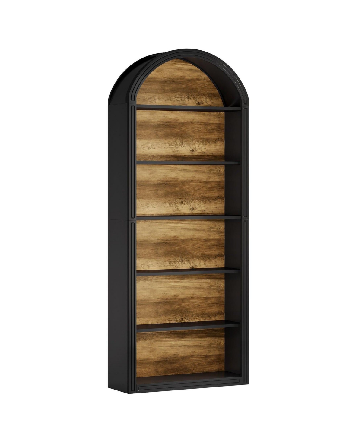 Click here for Slickblue 8 Tier Tall Bookshelf with Wooden Arched... prices
