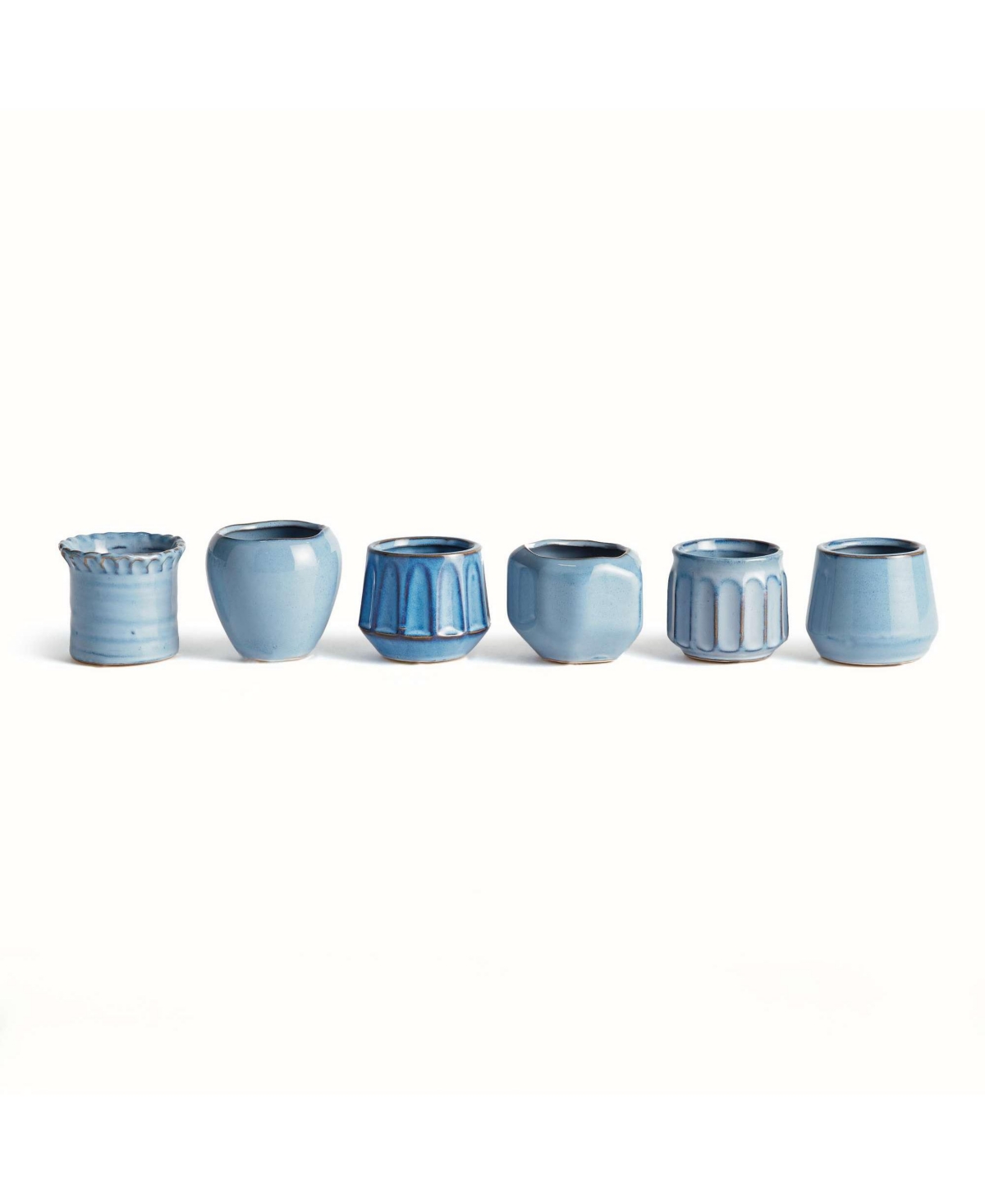 Click here for Napa Home & Garden Dezie Mini Pots Set of 6 - Blue prices
