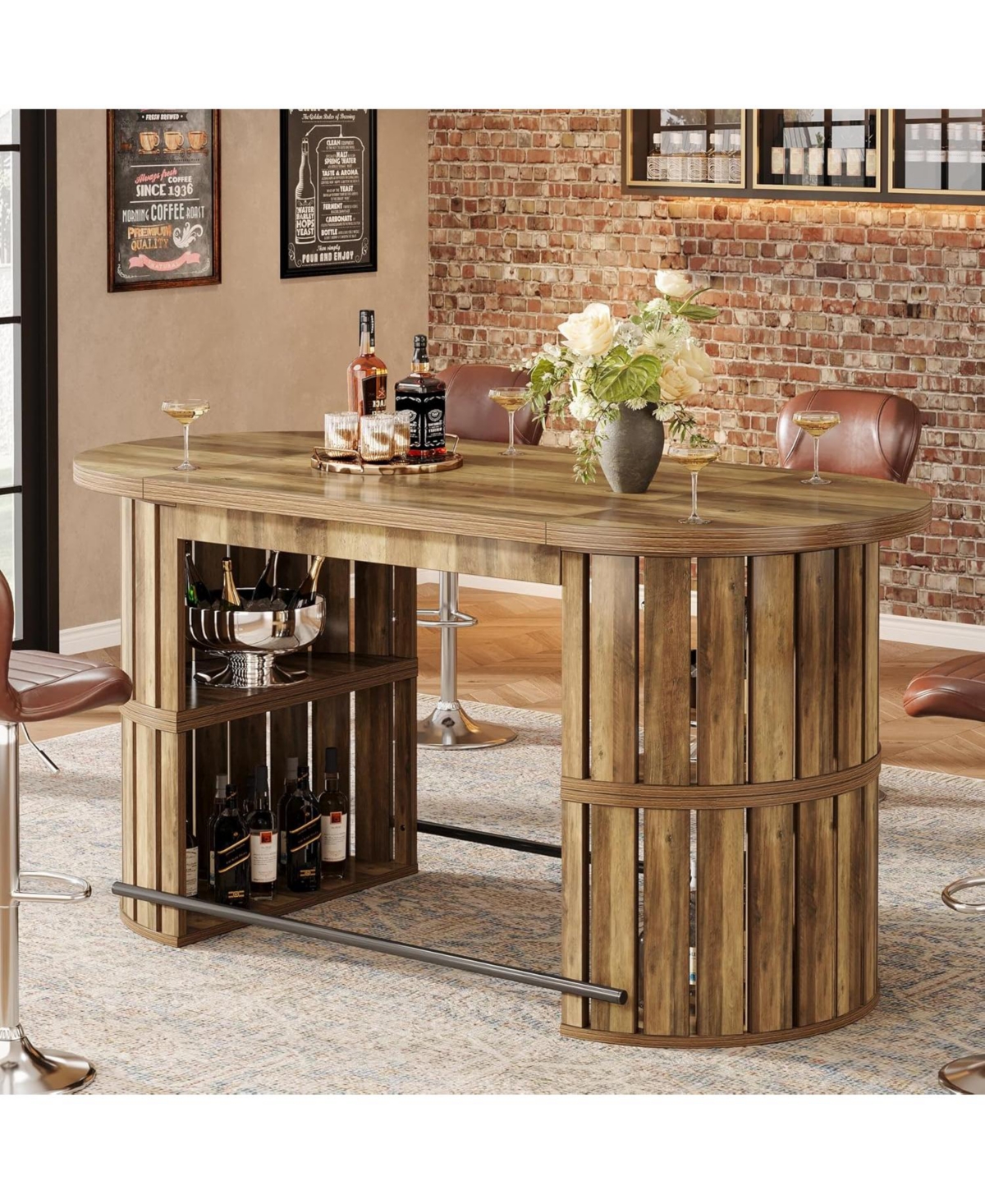 Click here for Tribesigns 63 Counter Kitchen Island  Tall Kithcen... prices