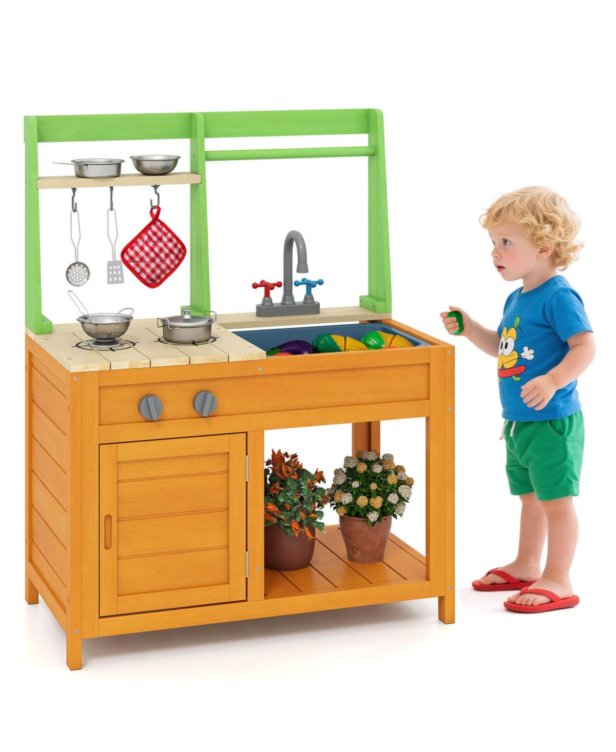 Click here for Costway Mud Kitchen for Kids with Realistic Stoves... prices