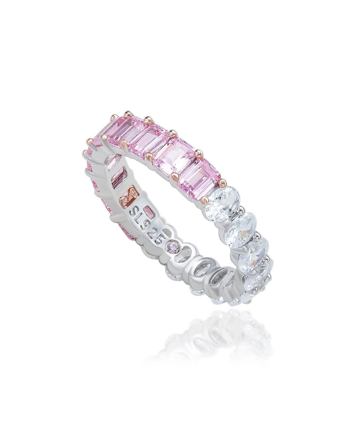 Click here for Suzy Levian Sterling Silver Half and Half Emerald-... prices