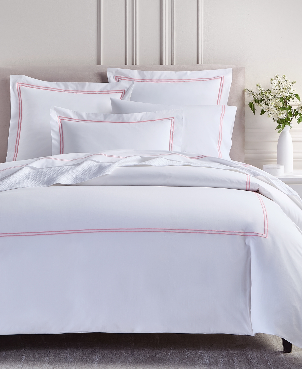 Click here for Sferra Grande Hotel Cotton Duvet Cover  King - Whi... prices