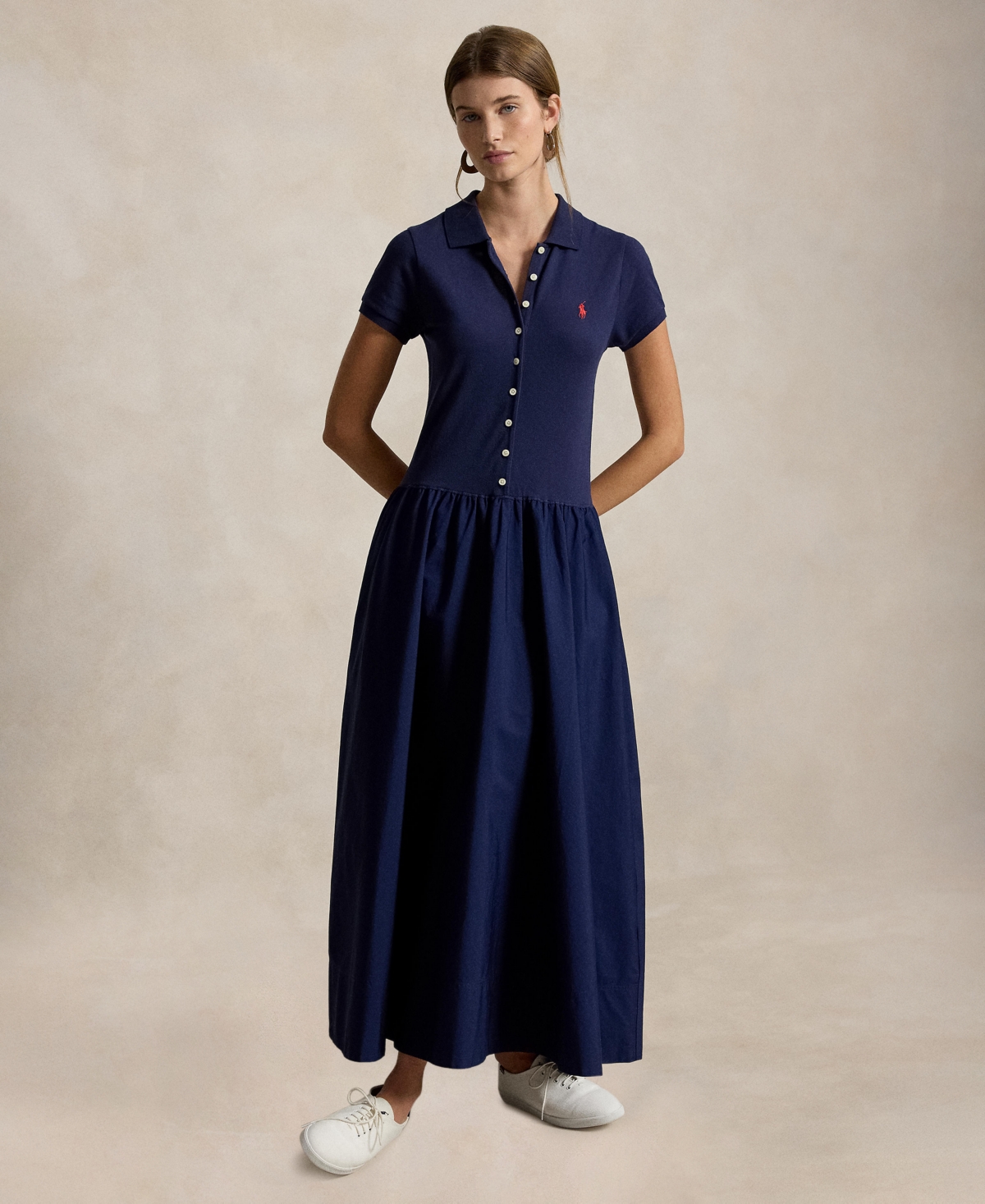Click here for Polo Ralph Lauren Womens Hybrid Mesh Polo Collar A... prices