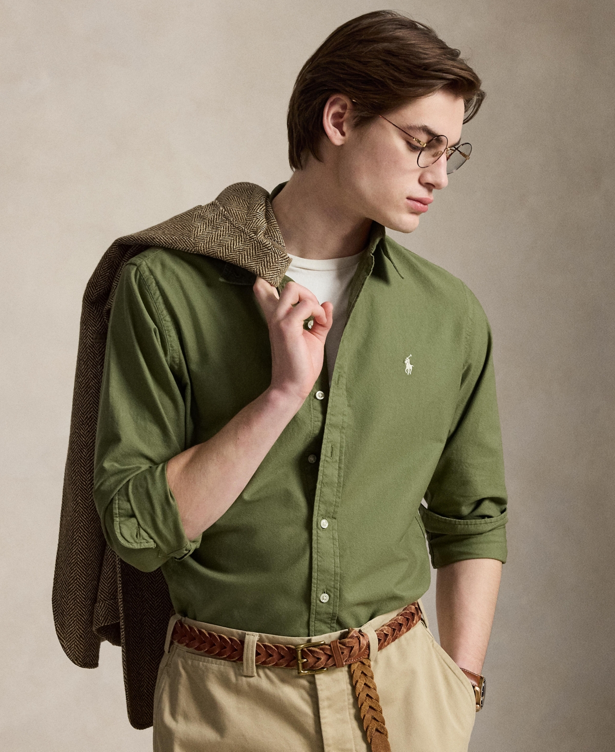Click here for Polo Ralph Lauren Mens The Iconic Cotton Oxford Sh... prices