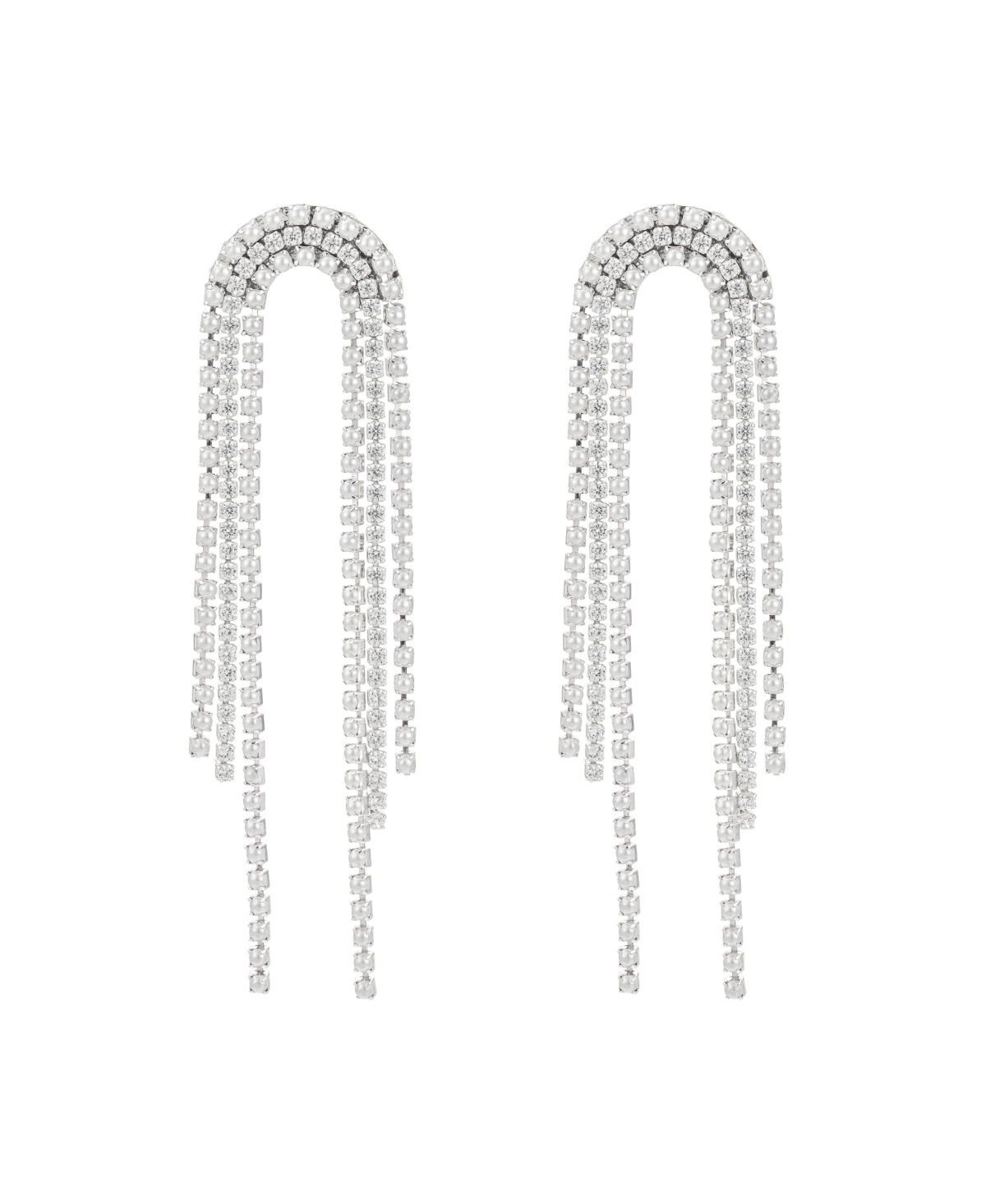 Click here for Untamed Petals Cairo Rainbow Drop Earrings - Silve... prices