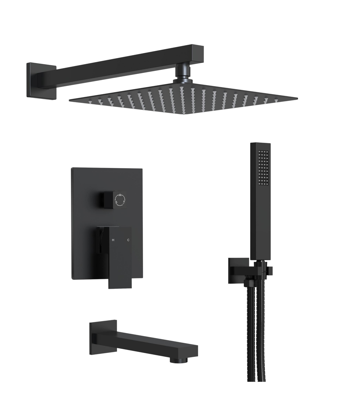 Click here for Wall Mounted 10 Shower System Bathtub Facuet Set H... prices