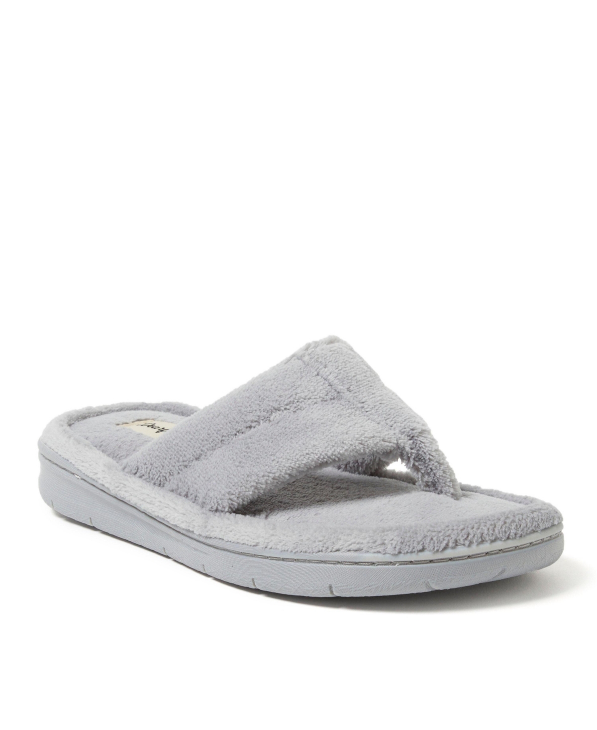 Click here for Dearfoams Womens Wrenley Terry Thong Slippers - Sl... prices