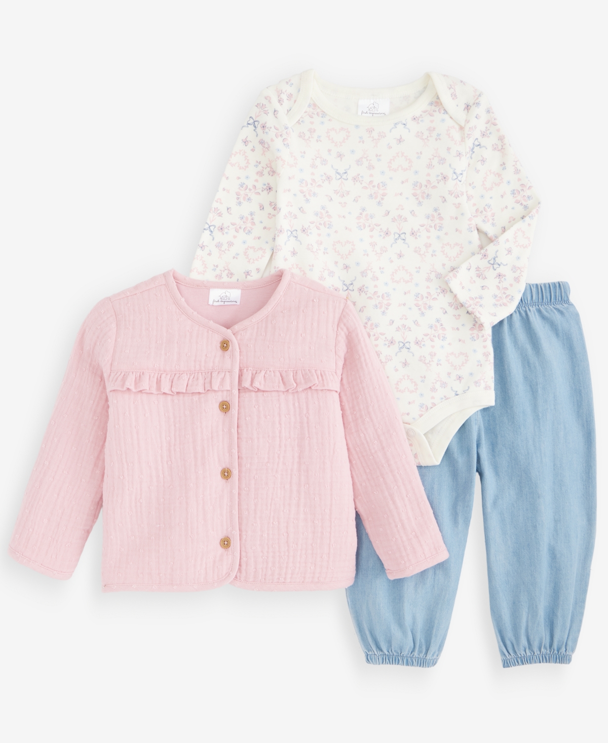 Click here for First Impressions Baby Girls 3M-24M Jacket  Bodysu... prices