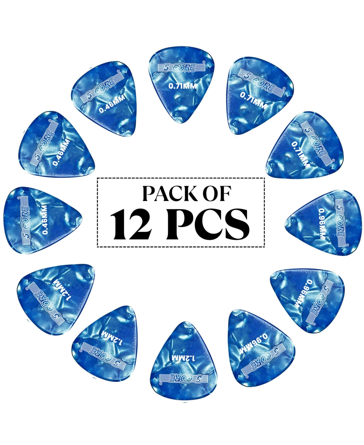 Click here for 5 Core Guitar Picks 12 Piece Celluloid Light Mediu... prices