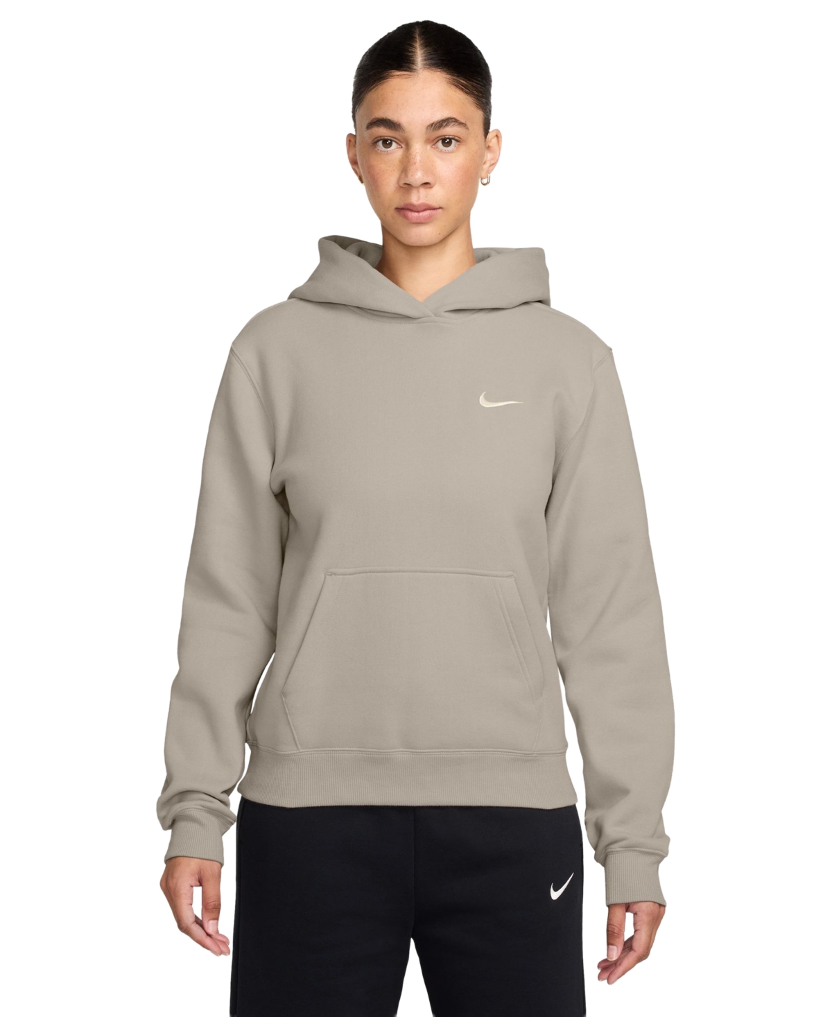 Click here for Nike Studio Fleece Womens Pull-On Hoodie - Cream I... prices
