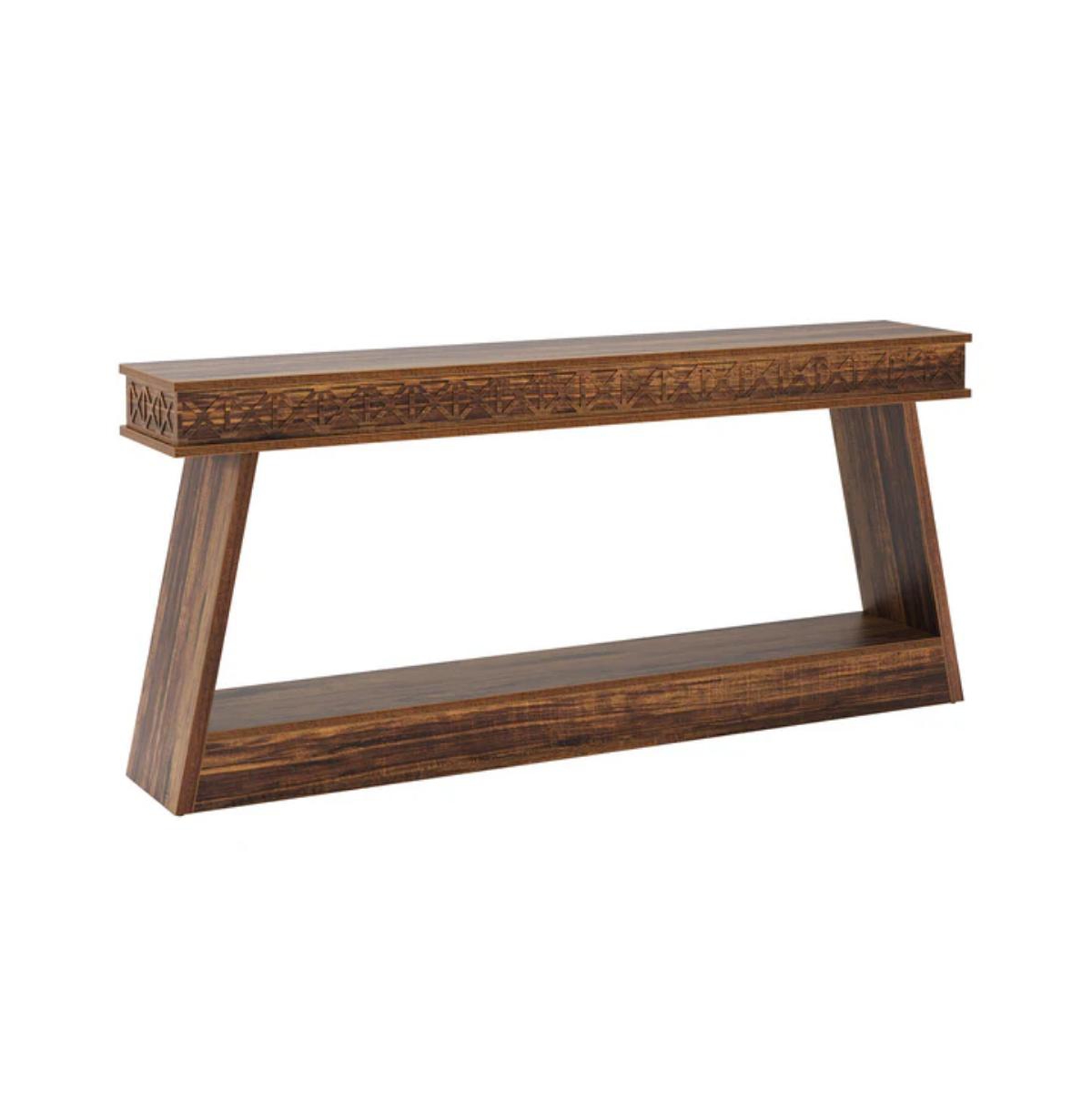 Click here for Slickblue 70.8 Farmhouse Console Table with Shelve... prices