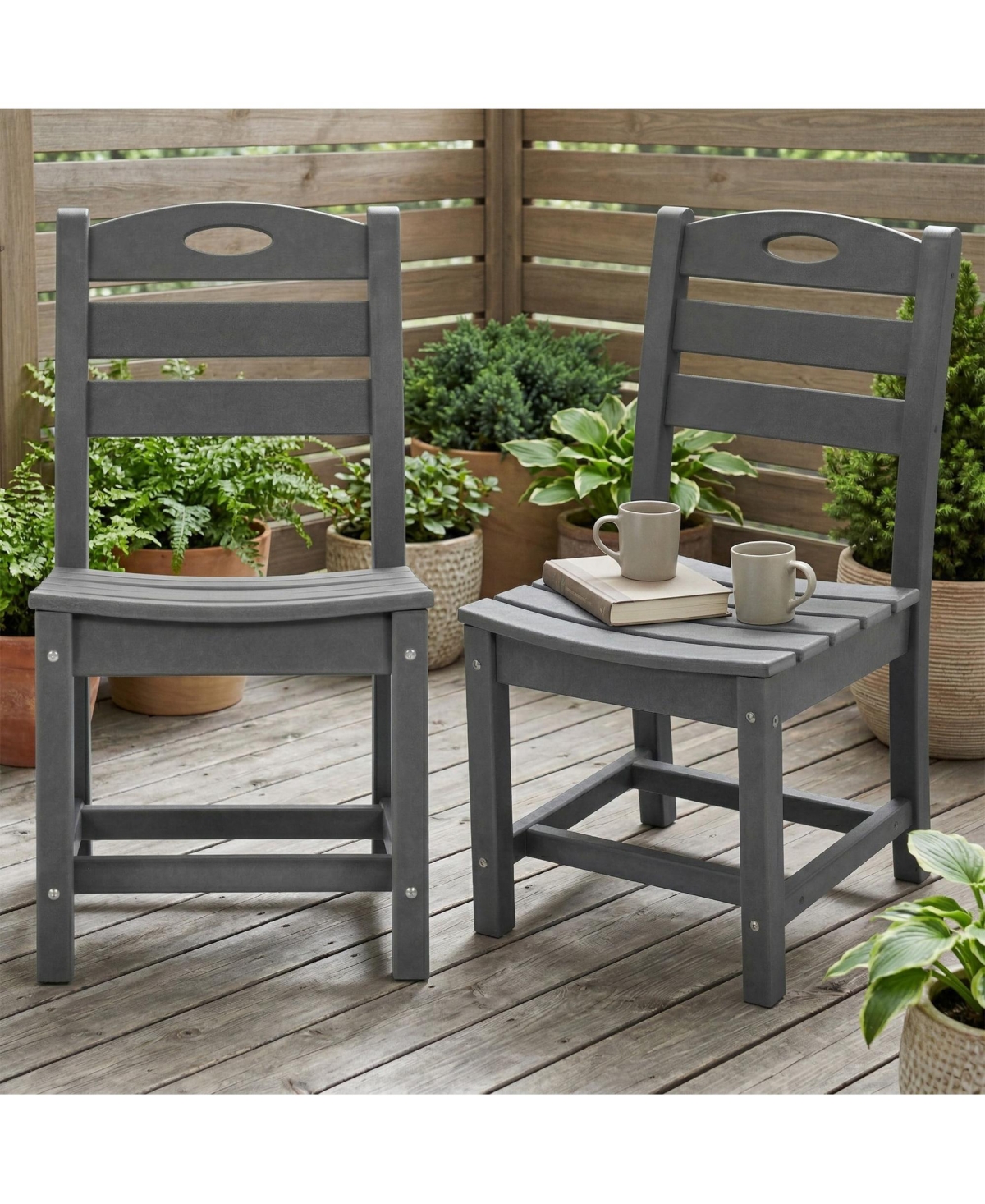 Click here for Clihome 2 Pack Hdpe Outdoor Dining Chairs  Patio A... prices