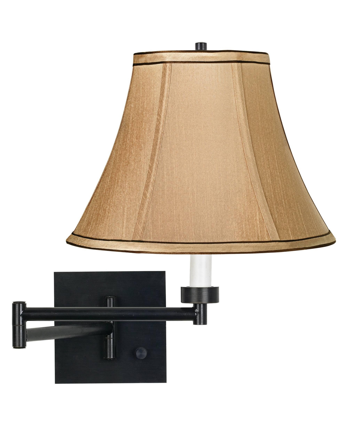 Click here for Franklin Iron Works Modern Swing Arm Wall Lamp Bla... prices