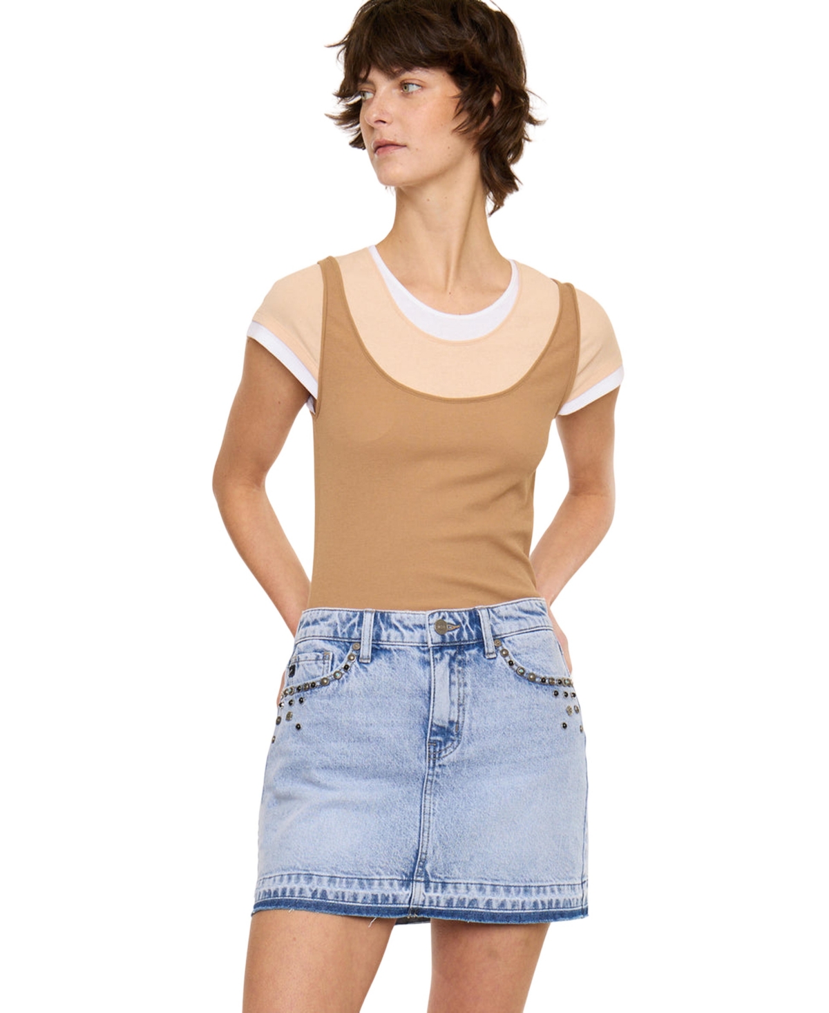 Click here for KanCan Womens Usa Mildred Mid Rise Western Studded... prices