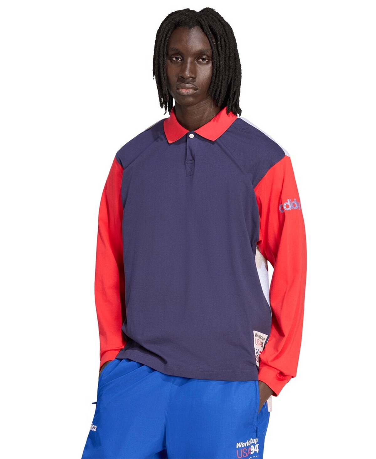 Click here for Adidas Mens Navy/Red Usmnt 1994 World Cup Long Sle... prices