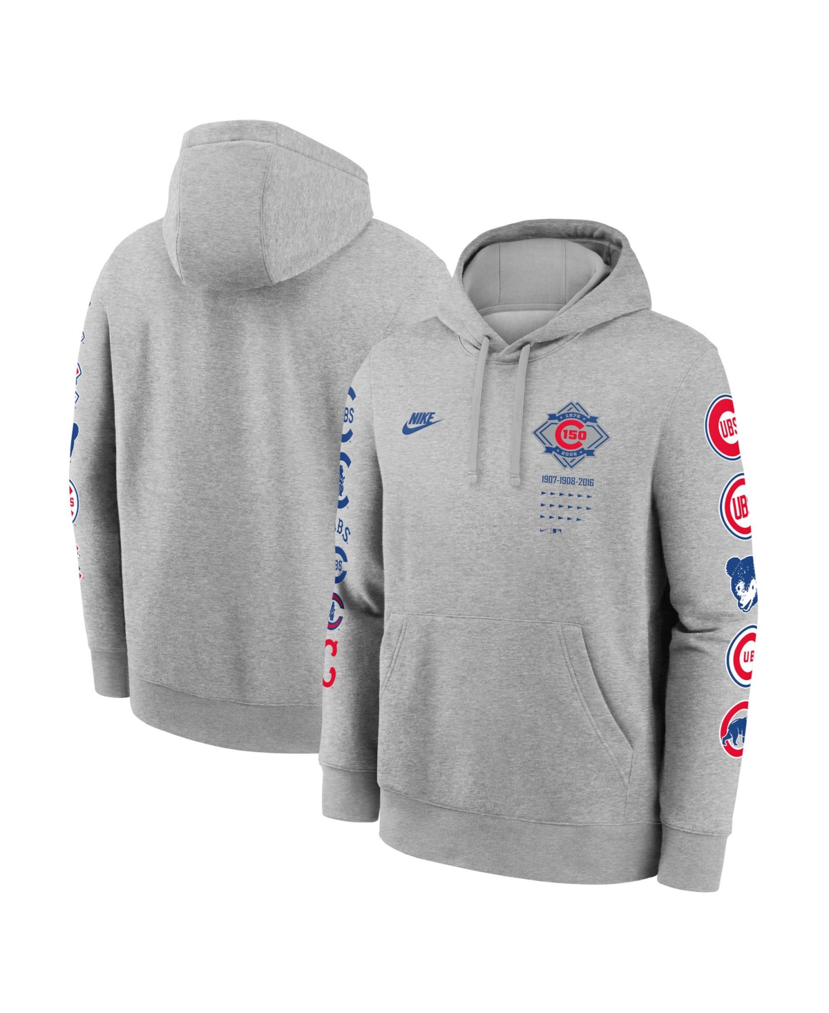 Click here for Nike Mens Heather Gray Chicago Cubs 150th Annivers... prices