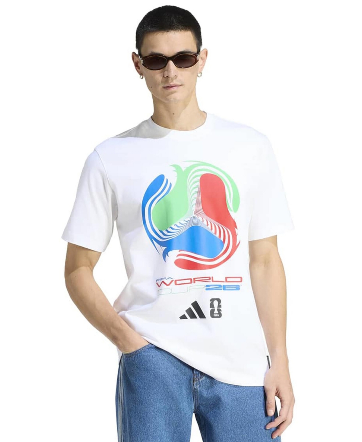 Click here for Adidas Mens White 2026 Fifa World Cup Tour T-Shirt... prices