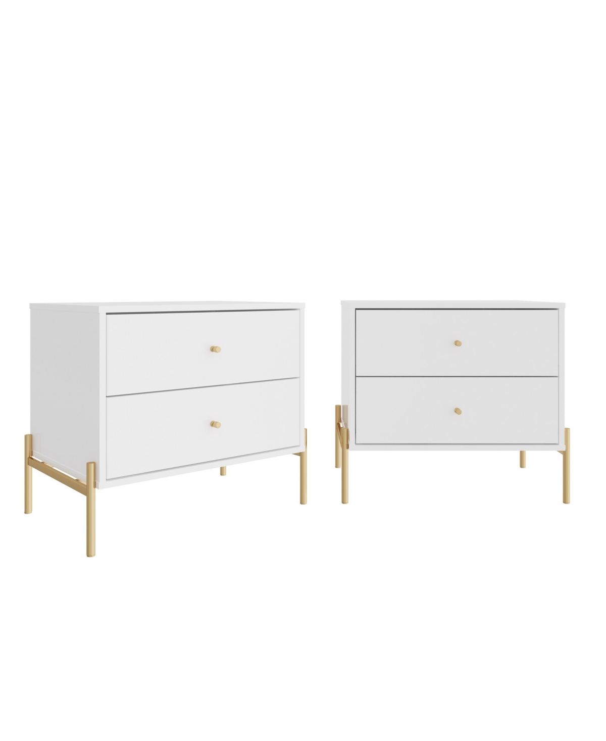 Click here for Manhattan Comfort Jasper 2-Piece 25 2-Drawer Night... prices