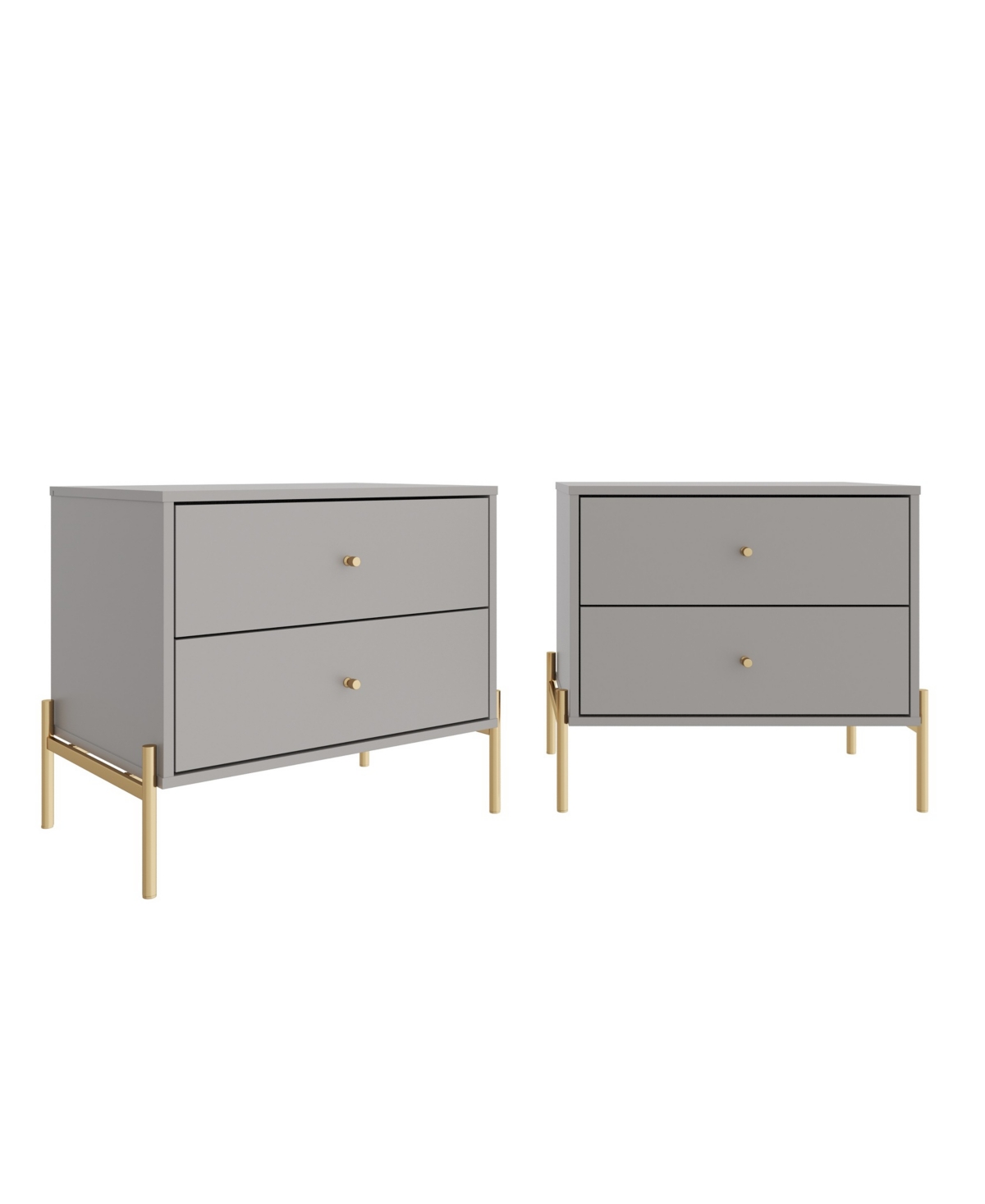 Click here for Manhattan Comfort Jasper 2-Piece 25 2-Drawer Night... prices