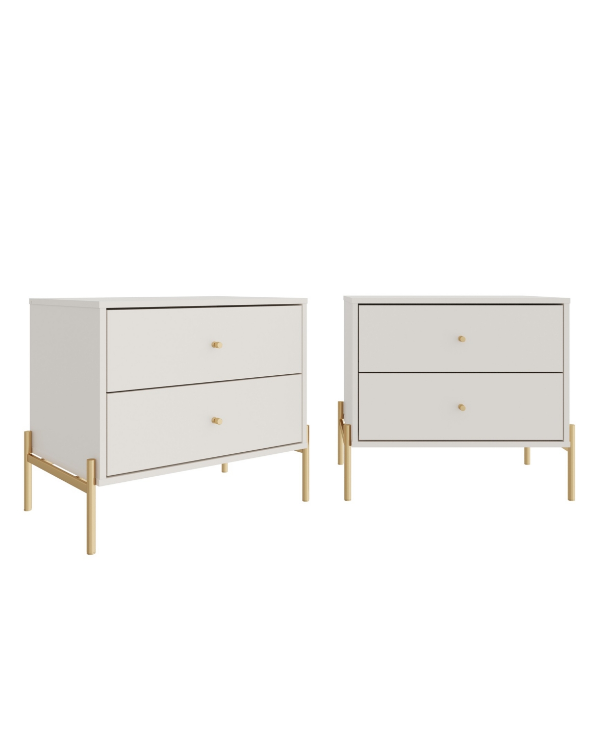 Click here for Manhattan Comfort Jasper 2-Piece 25 2-Drawer Night... prices