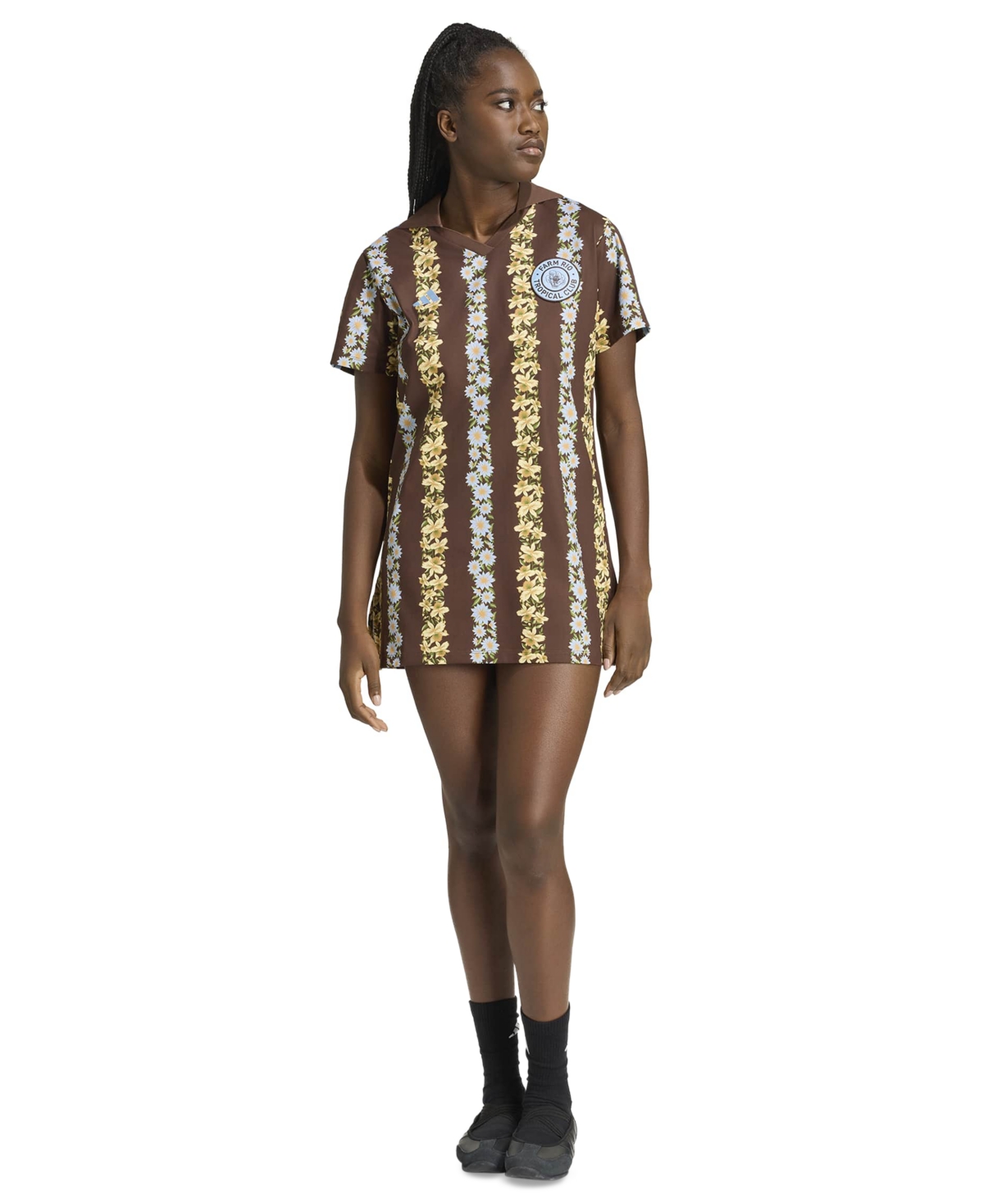 Click here for adidas Womens X Farm Rio Training Dress - Clear Sk... prices